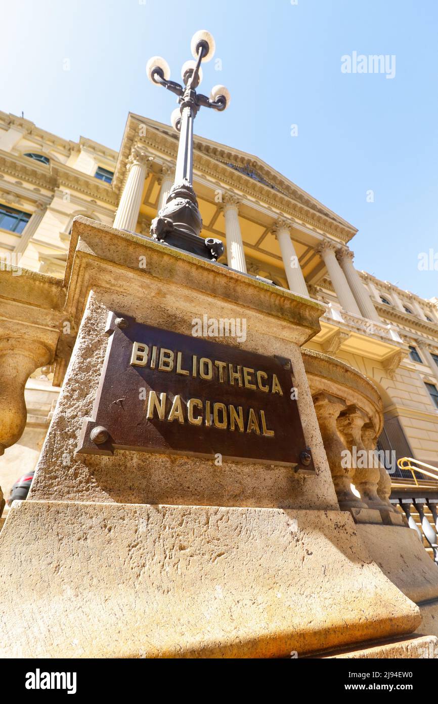 National LIbrary of Brazil Stock Photo - Alamy