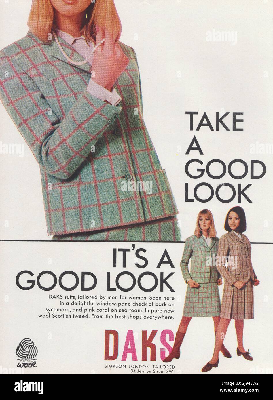 Tweed suit with tailored hi-res stock photography and images - Alamy