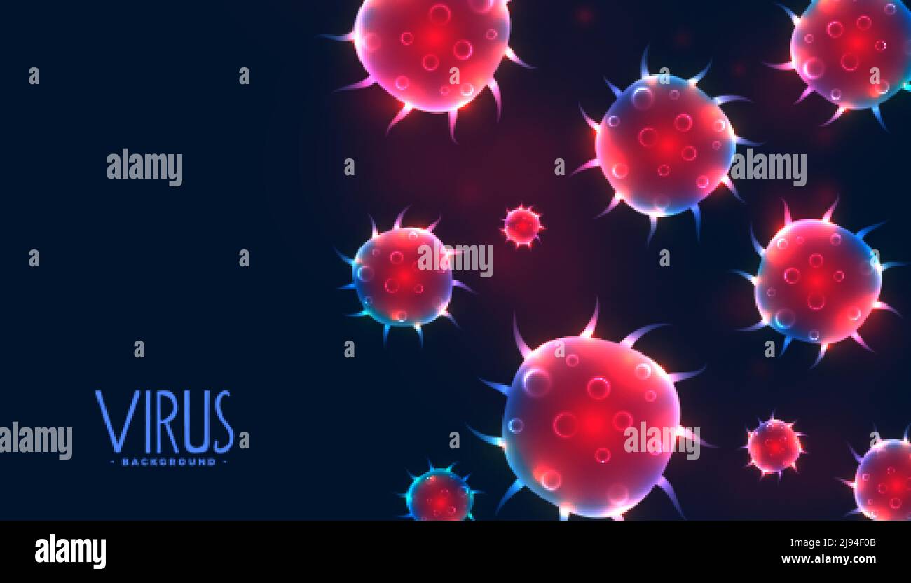 virus infection or bacteria disease background design Stock Vector ...