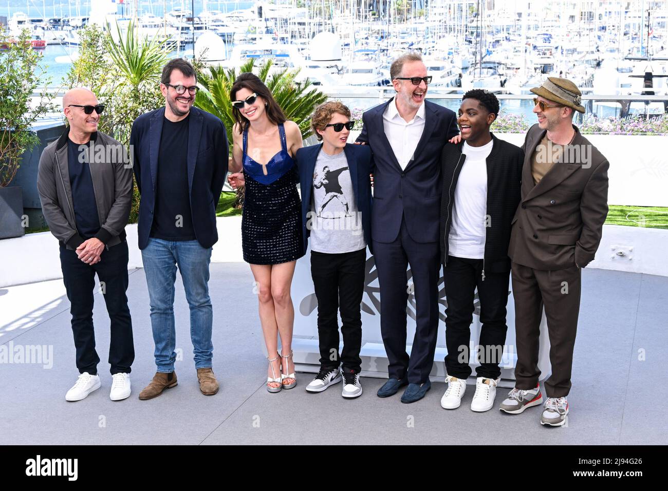 Cannes, France, 20/05/2022, ? , ? , Anne Hathaway , Michael Banks ...