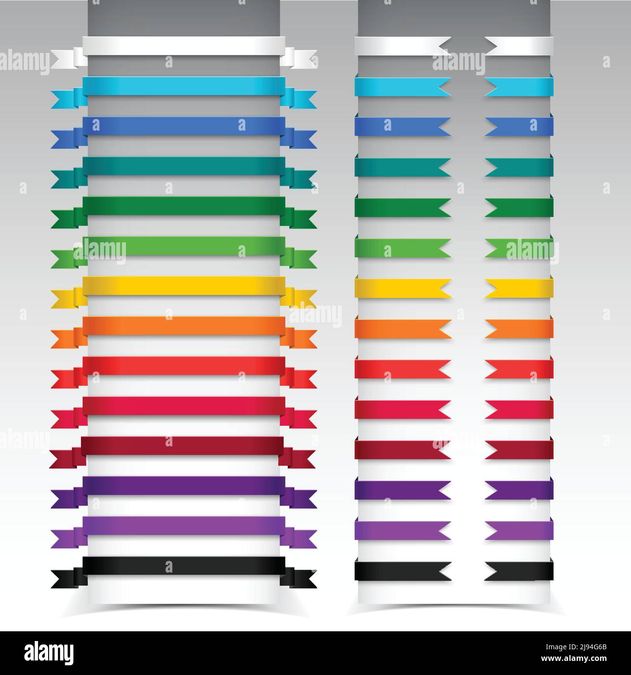 Mega collection of various ribbons different colors and shapes whole ...