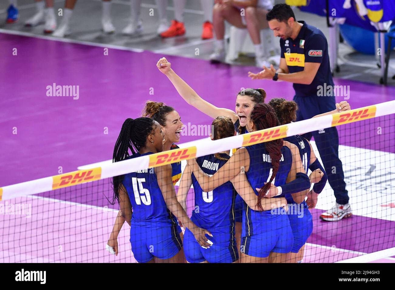 Florence, Italy. 19th May, 2022. Happiness of Italy during Test Match ...