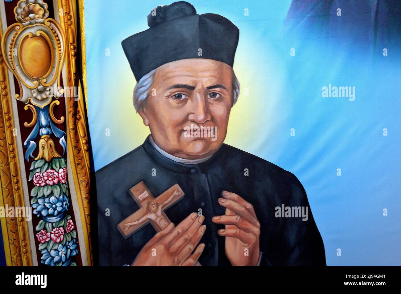 Luigi Maria Palazzolo, Tapestry hanging in St. Peter's Square in the ...