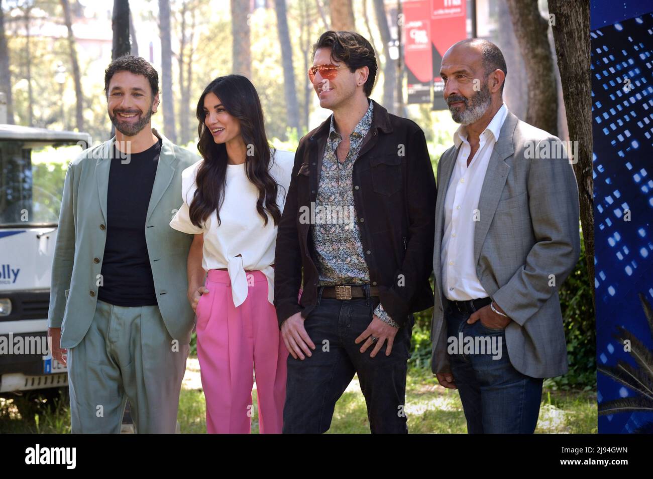 Rome, Italy. 16th May, 2022. Raoul Bova, Francesca Chillemi, Giampaolo ...