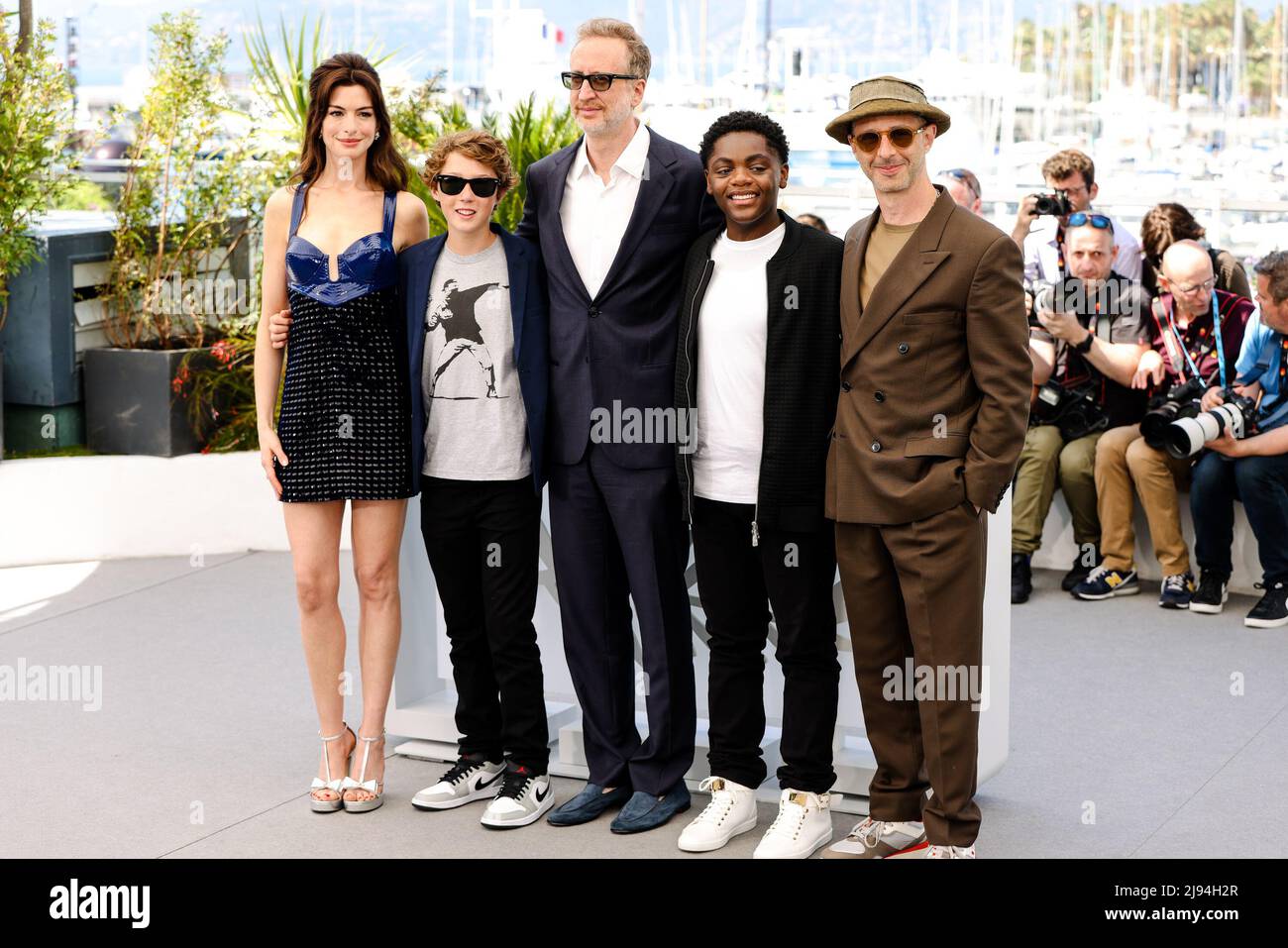 CANNES - MAY 20: Anne Hathaway, Michael Banks Repeta, James Gray ...