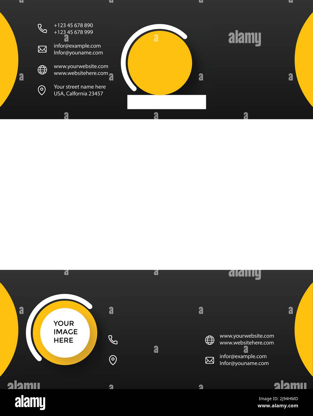 Web banner and social media facebook cover template design Stock Vector ...