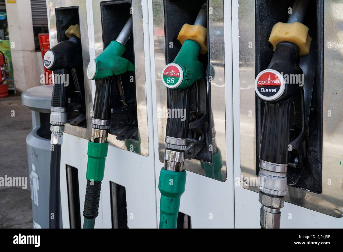 Gas station in Granada, Spain. Cepsa is an integrated energy company ...