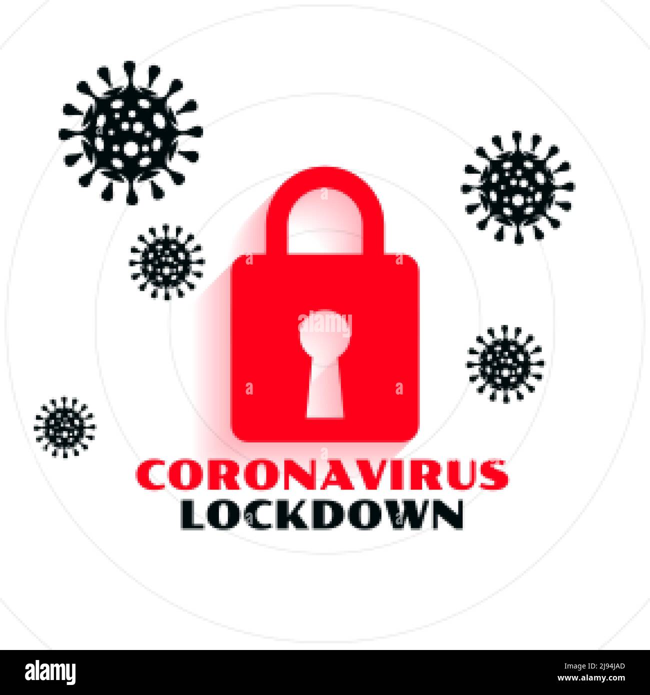 coronavirus pandemic covid-19 lockdown concept background design Stock ...