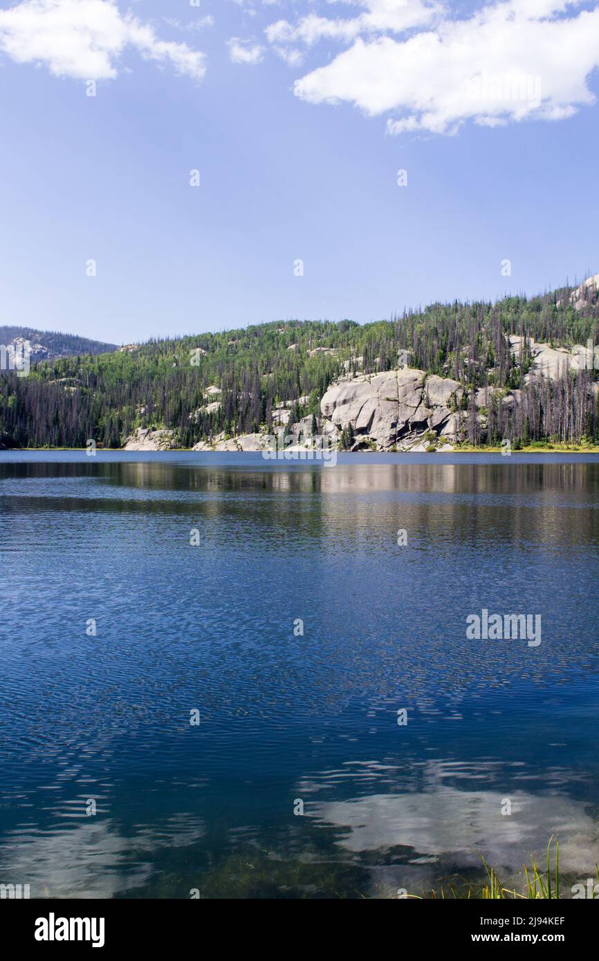 Granite Lake in Colorado's wilderness mountains Stock Photo - Alamy