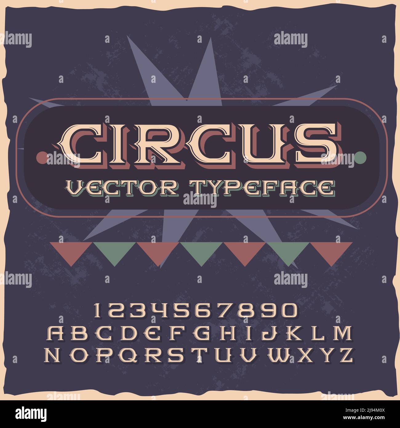 Original label typeface named "Circus". Good handcrafted font for any ...