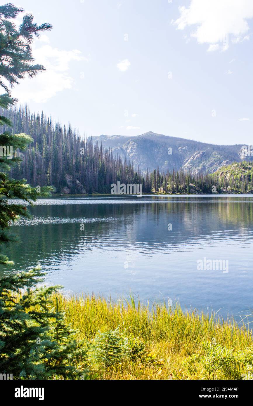 Granite Lake in Colorado's wilderness mountains Stock Photo - Alamy