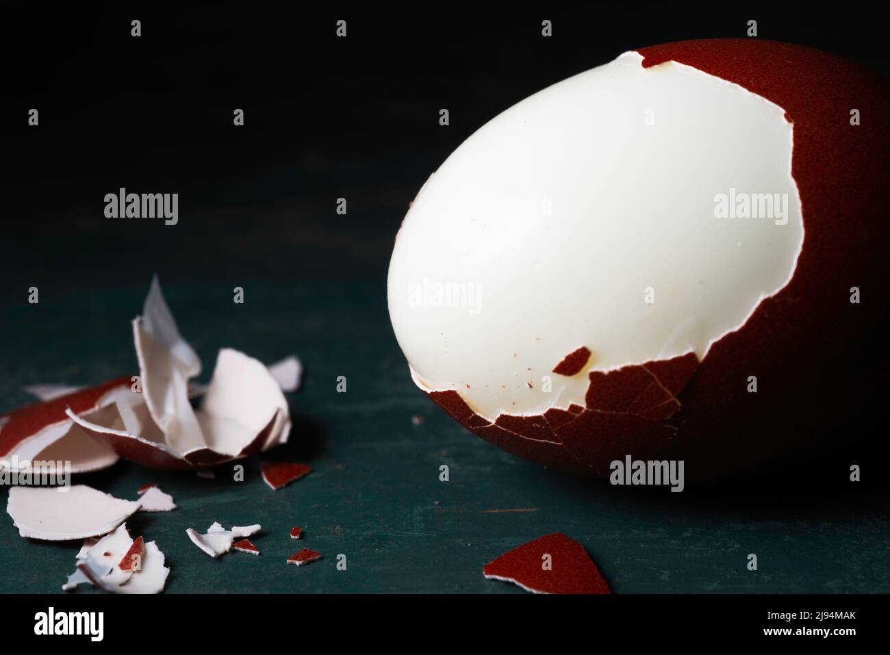 colored Easter eggs, brown Stock Photo - Alamy