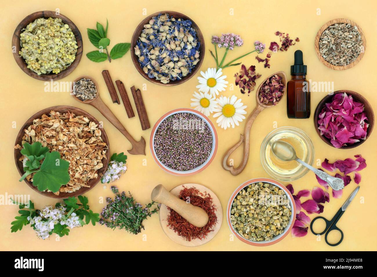 Natural herb and edible flower preparation for use in herbal plant ...