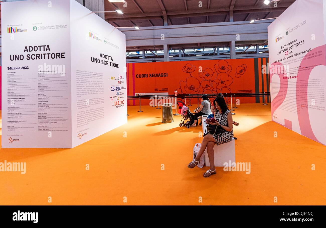 Italy 19th May 2022 Piedmont Turin Lingotto -International Book Fair ...