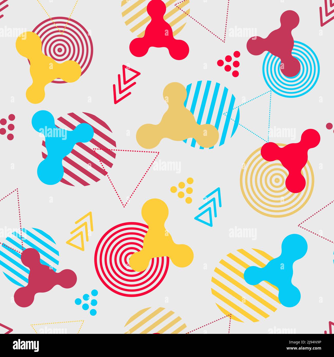 Memphis style abstract seamless pattern Stock Vector Image & Art - Alamy