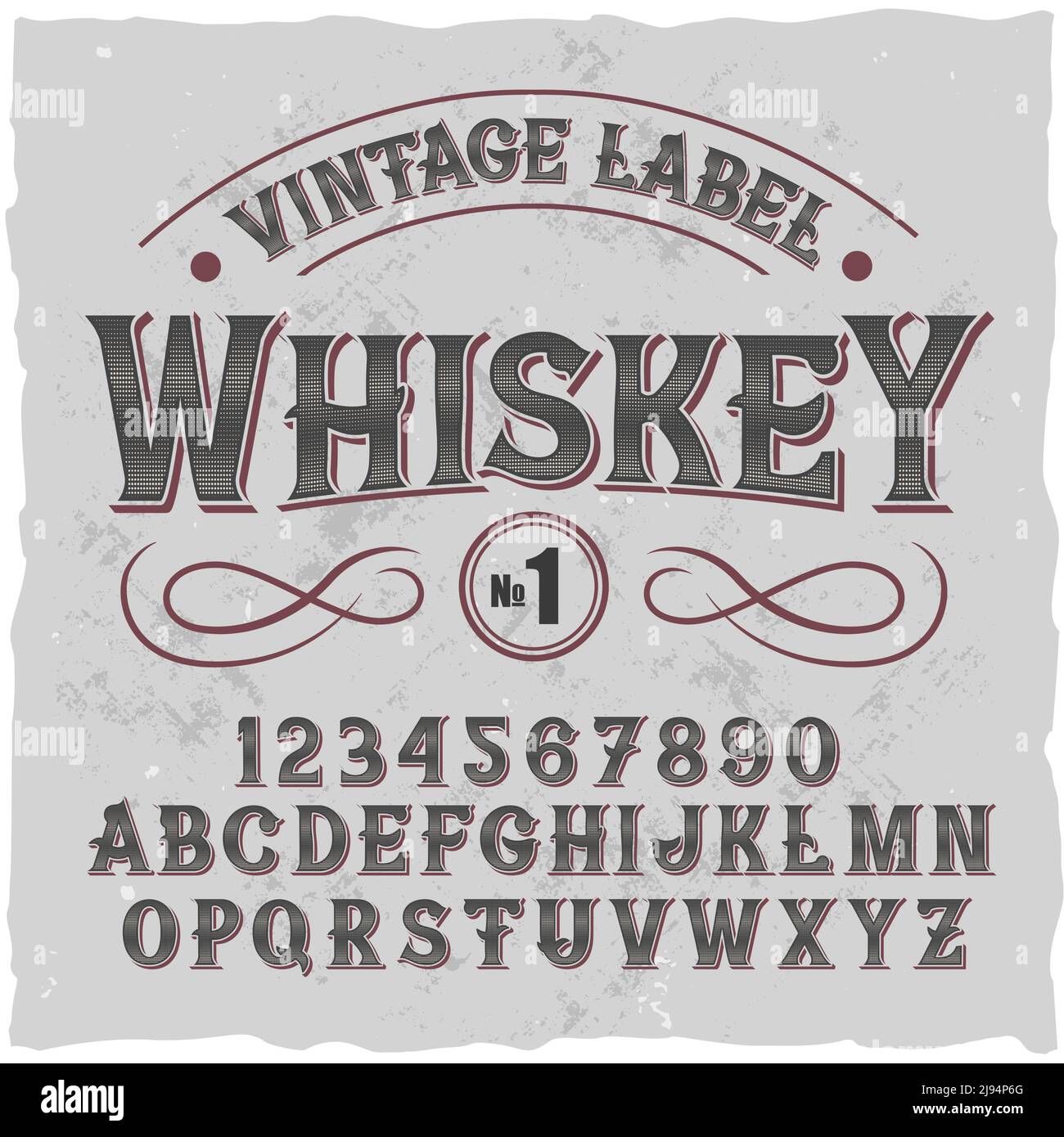Original label typeface named "Whiskey". Good handcrafted font for any ...