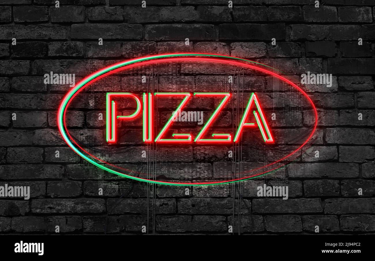 Vintage pizza sign hi-res stock photography and images - Alamy