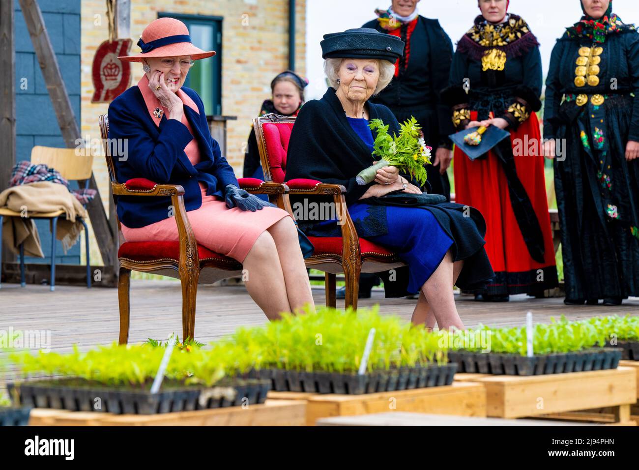 Queen Margrethe of Denmark and Princess Beatrix of the Netherlands ...