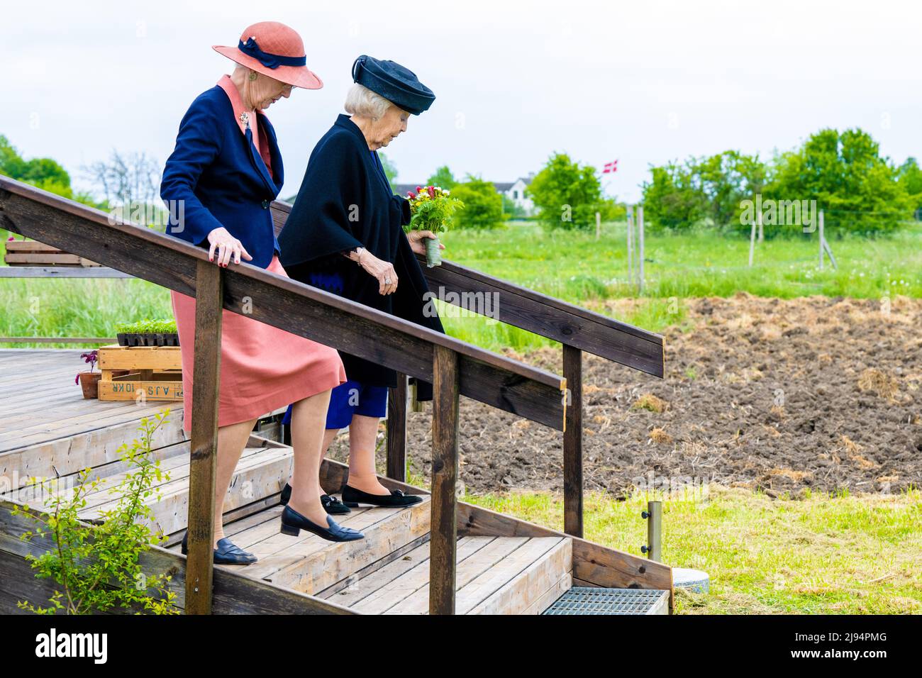 Queen Margrethe of Denmark and Princess Beatrix of the Netherlands ...