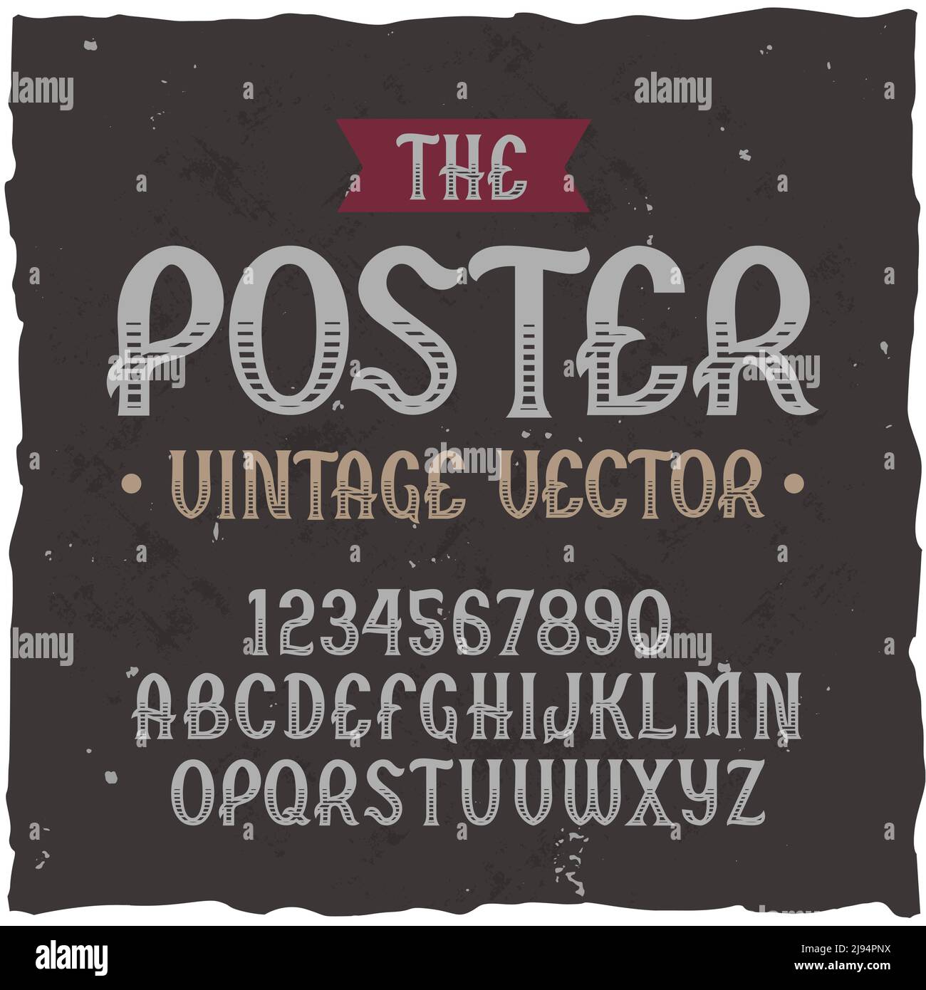 Original label typeface named "Poster". Good handcrafted font for any ...