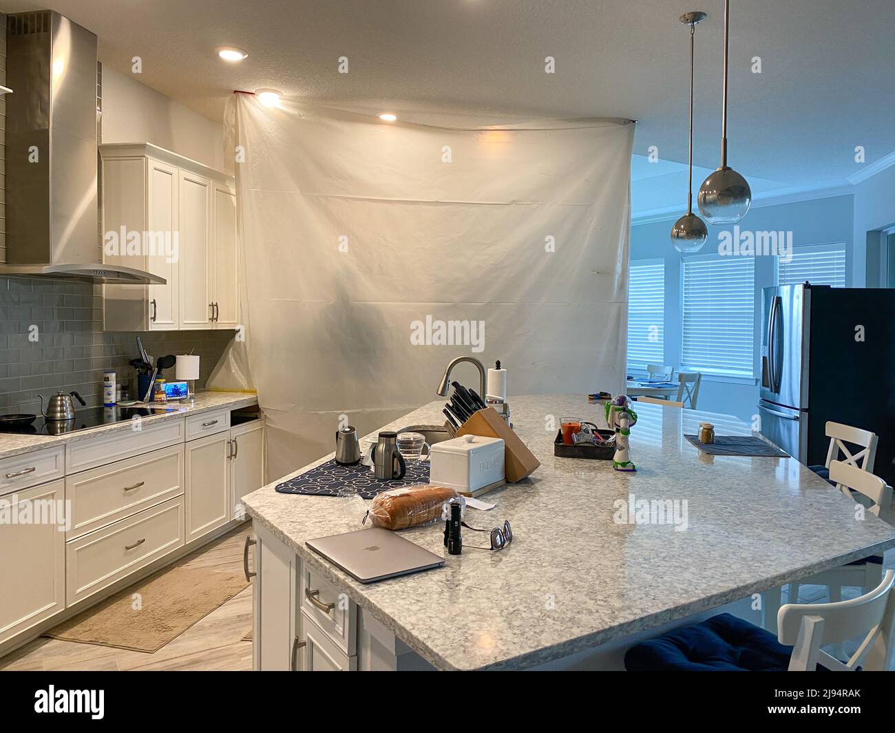 Orlando, FL USA - April 14, 2020: A clean room in a house due to mold ...