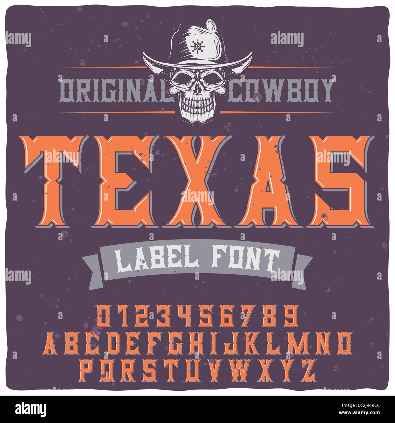 Original label typeface named "Texas". Good handcrafted font for any ...