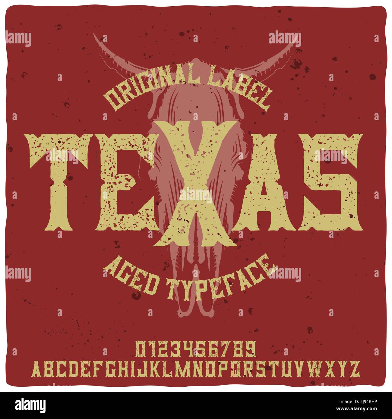 Original label typeface named "Texas". Good handcrafted font for any ...