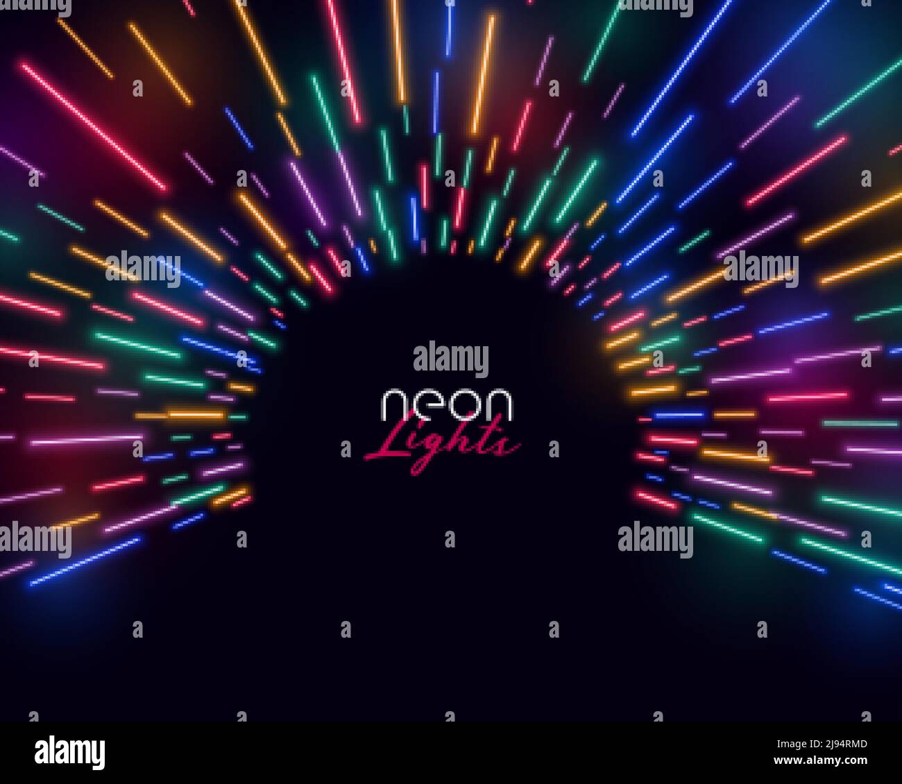 neon lights led colorful burst light background Stock Vector Image ...