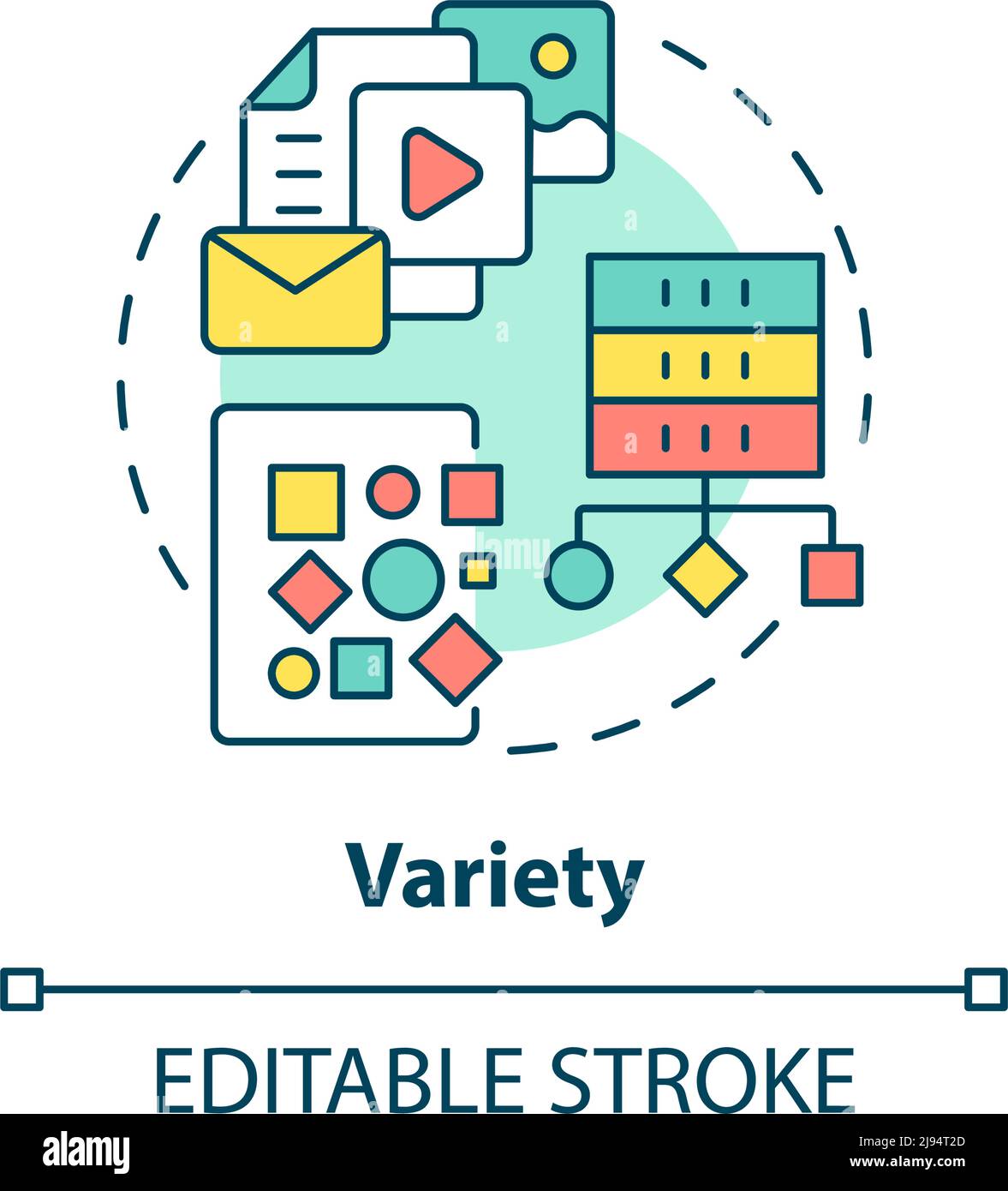 Variety concept icon Stock Vector Image & Art - Alamy