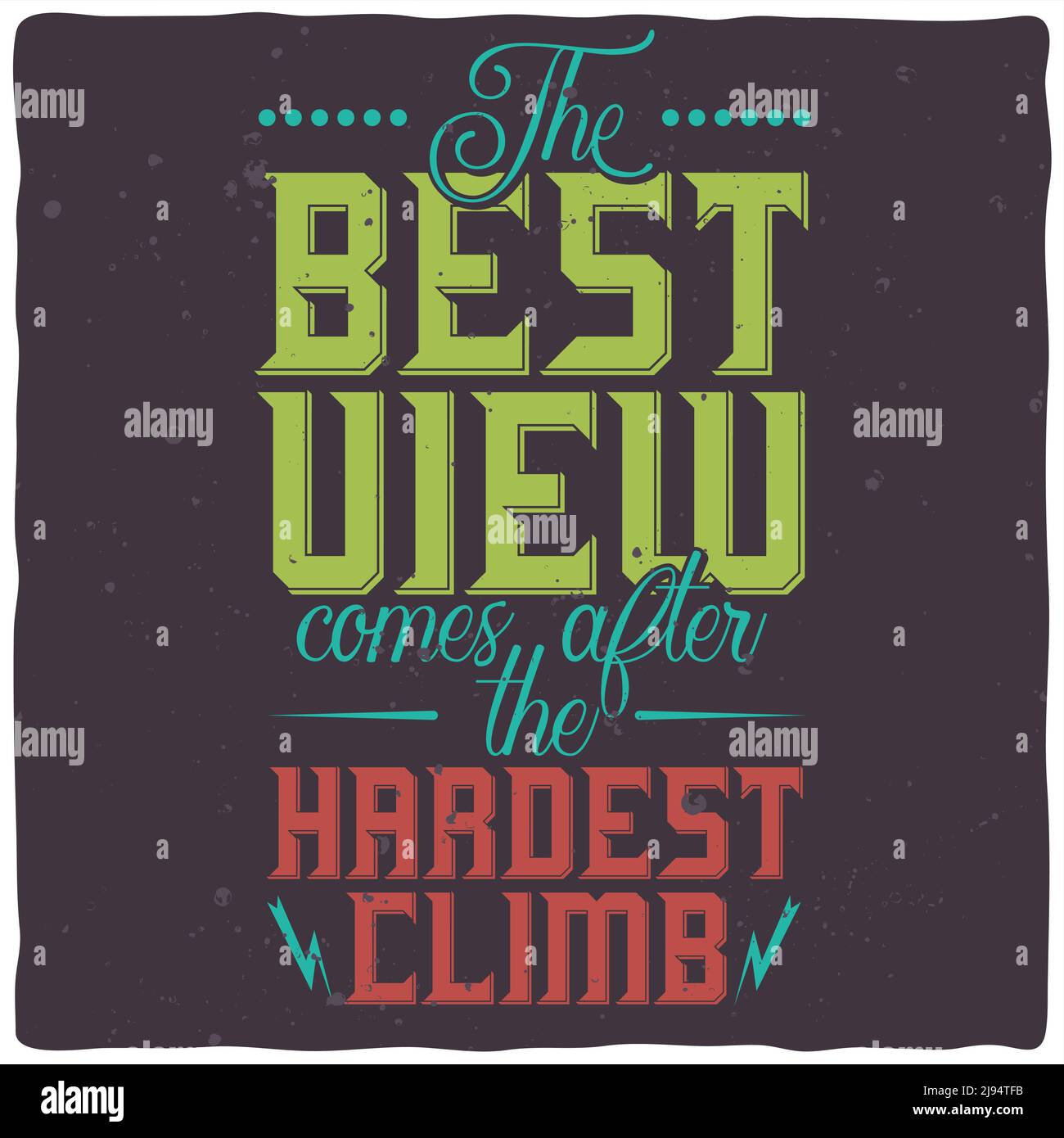 Motivational poster. Inspirational quote design Stock Vector Image ...