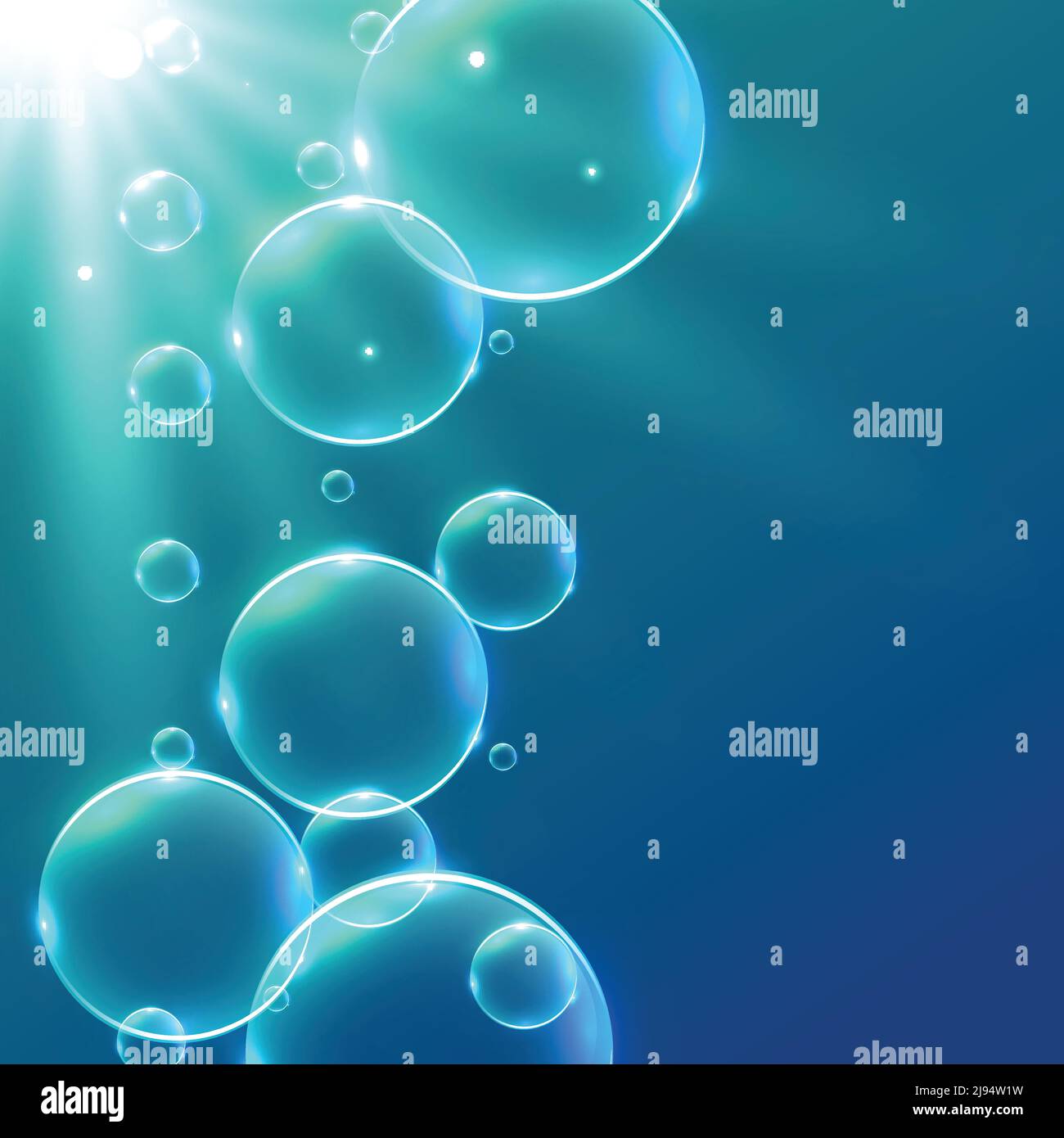Floating underwater Stock Vector Images - Alamy