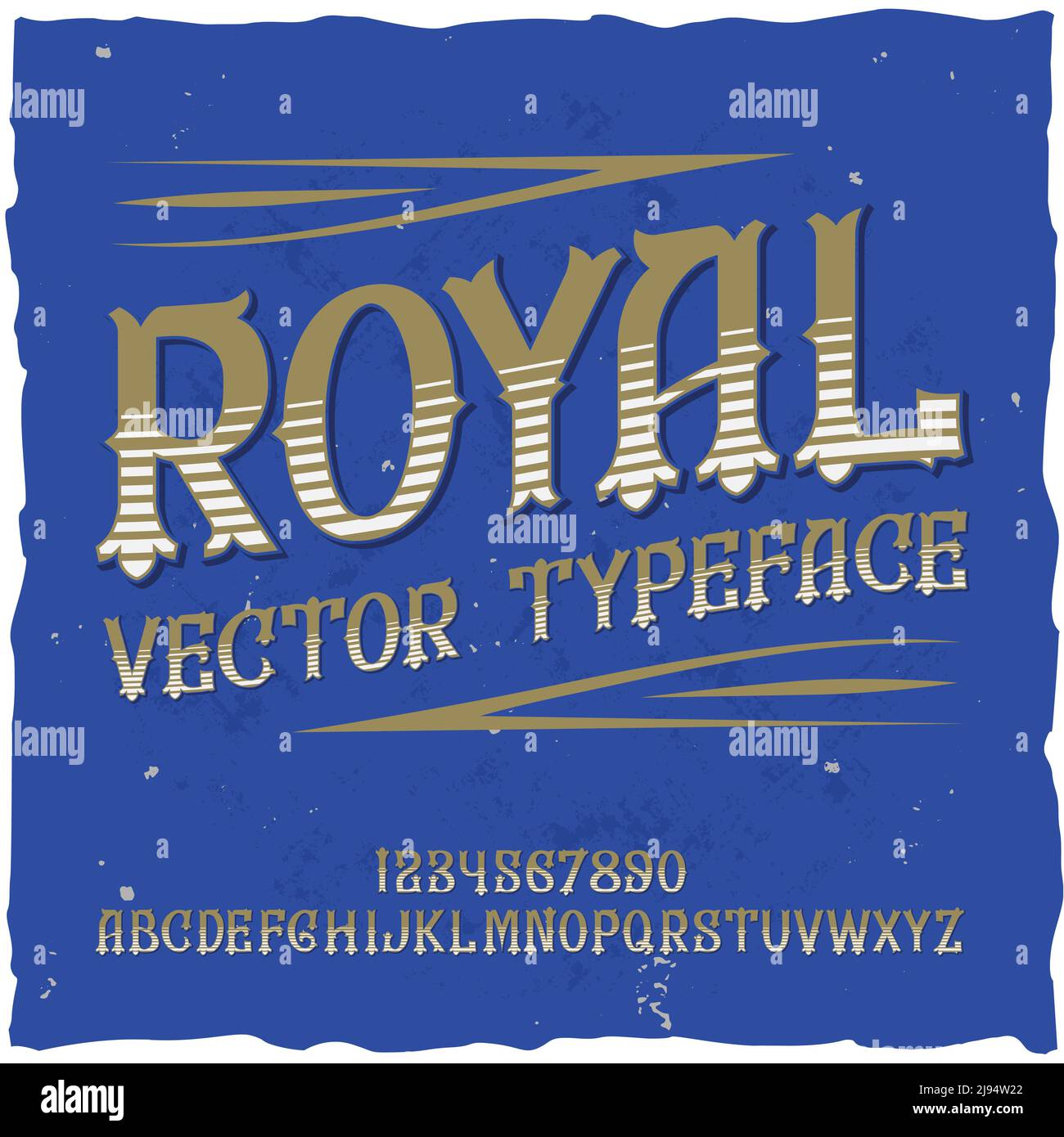 Original label typeface named "Royal". Good handcrafted font for any ...