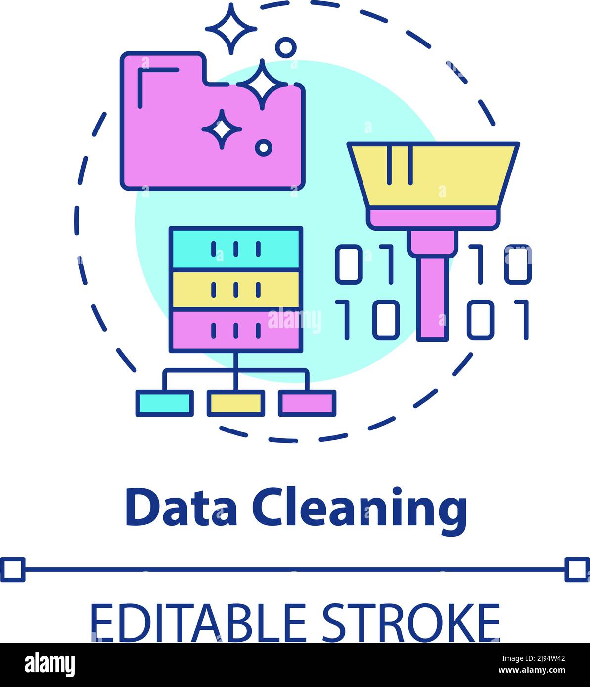 Data cleaning concept icon Stock Vector Image & Art - Alamy