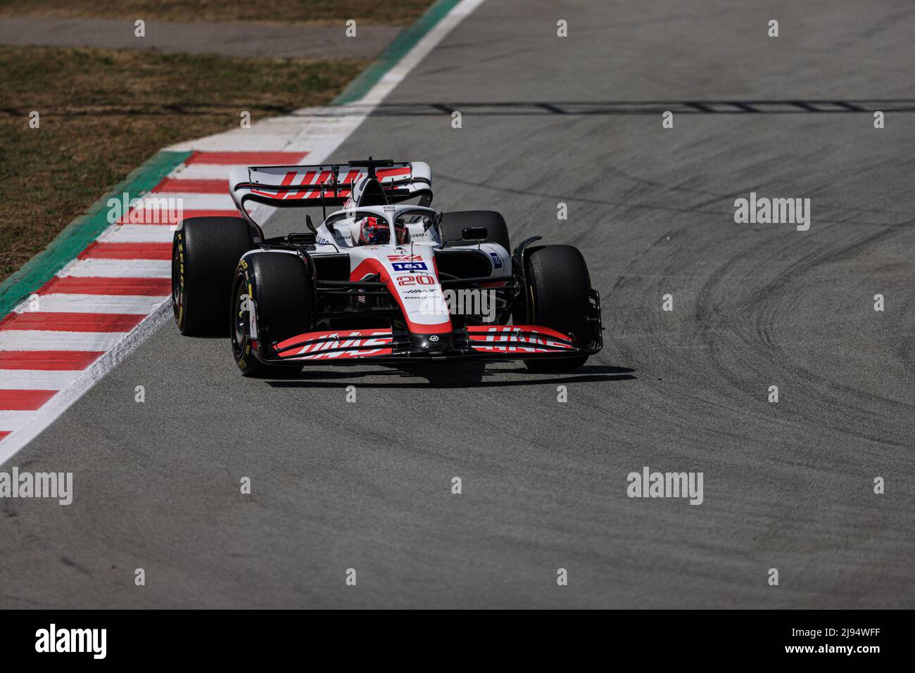 Barcelona, Spain. 20th May, 2022. Kevin Magnussen (SVE) Haas VF-22 ...