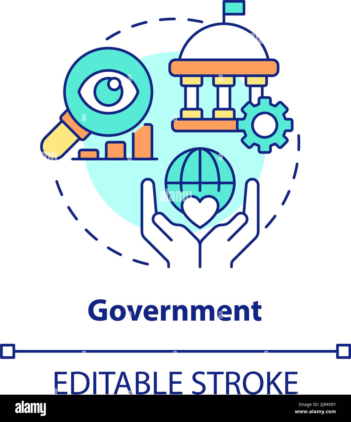 Government concept icon Stock Vector Image & Art - Alamy