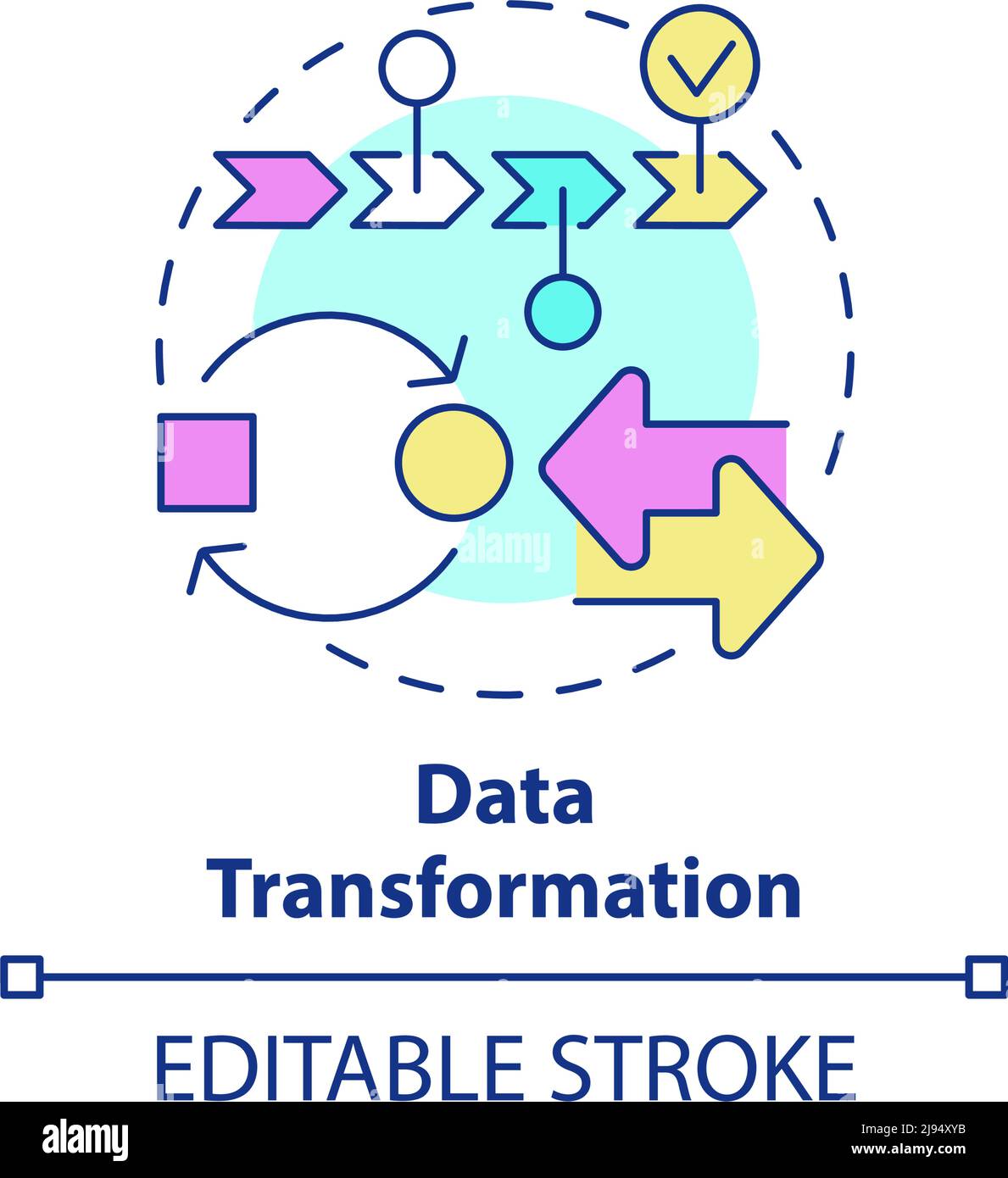 Data transformation concept icon Stock Vector Image & Art - Alamy
