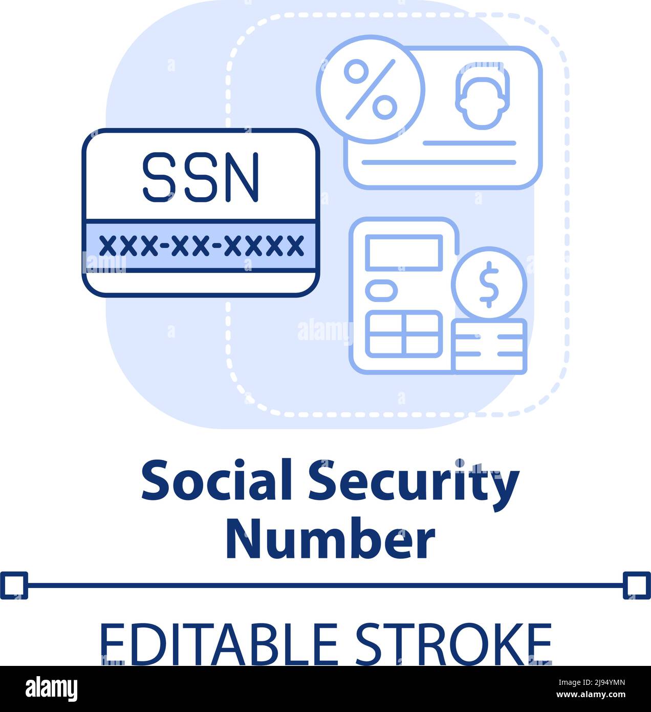 Social security number Stock Vector Images - Alamy