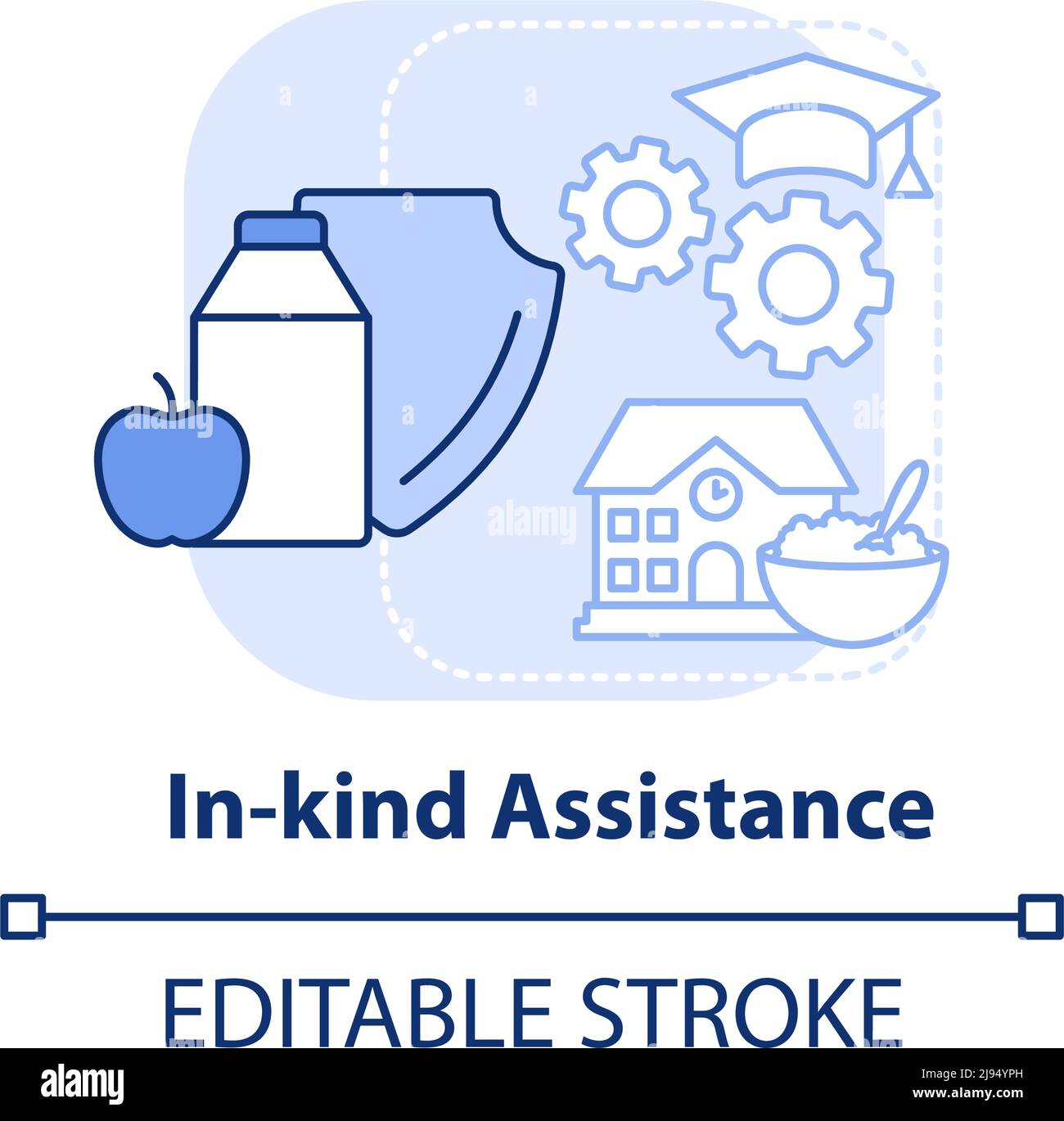 Assistance in kind Stock Vector Images - Alamy