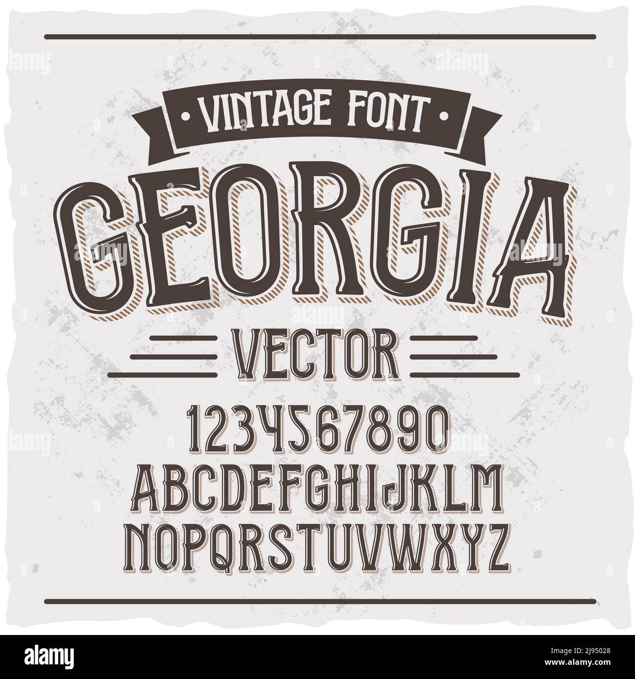 Original label typeface named "Georgia". Good handcrafted font for any ...