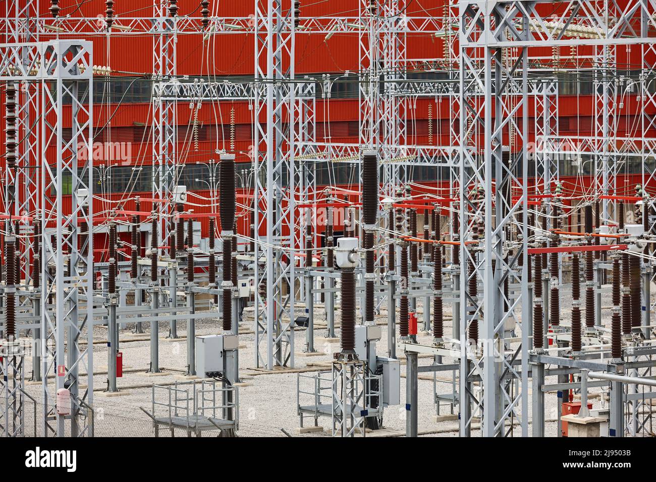 Power generation plant factory. Electricity generator. Renewable energy ...