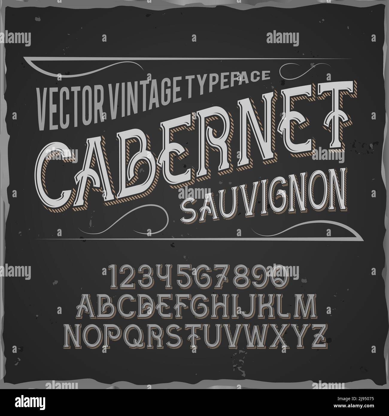 Original label typeface named "Cabernet". Good handcrafted font for any ...