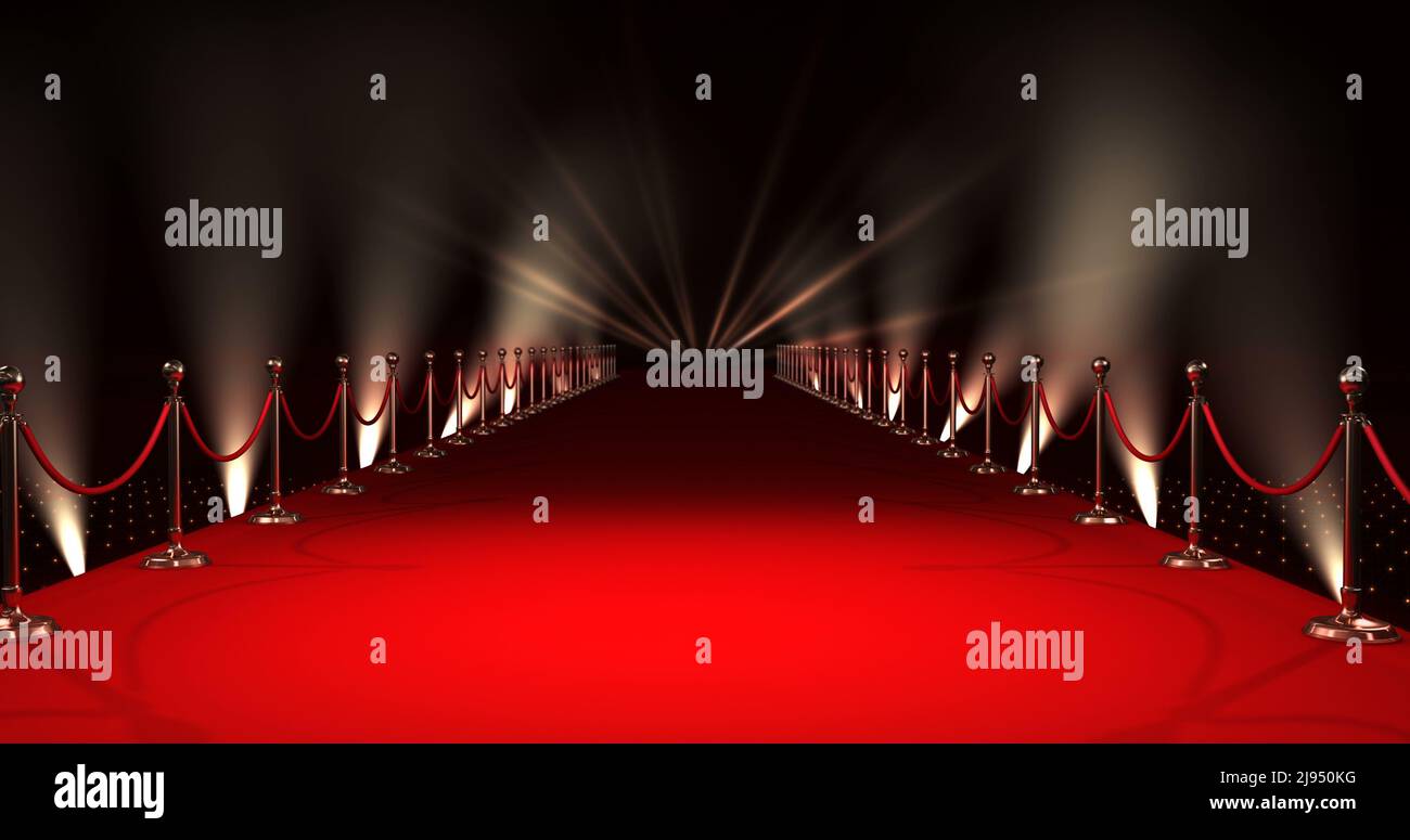 Red Carpet Spotlight Background