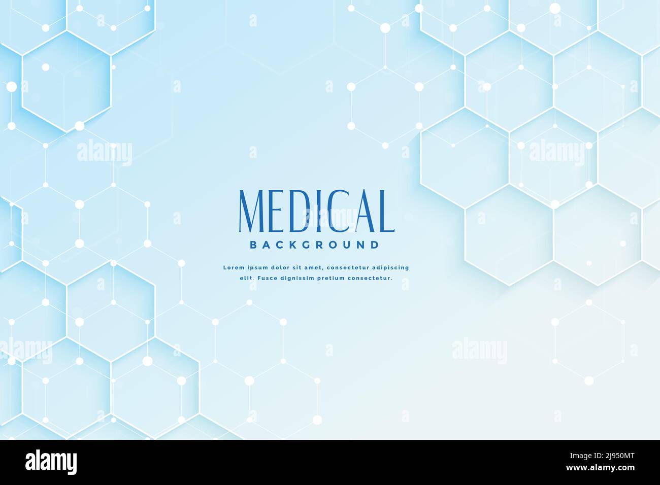 blue medical background with hexagonal pattern shape design Stock ...