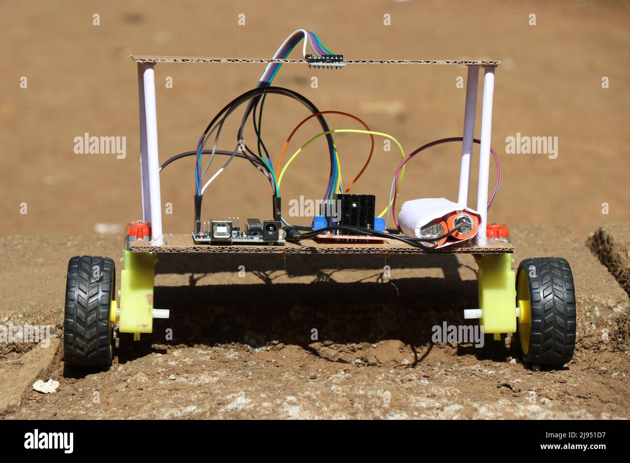 Self balancing robot made using sensors, BO motor or gear motor and a ...
