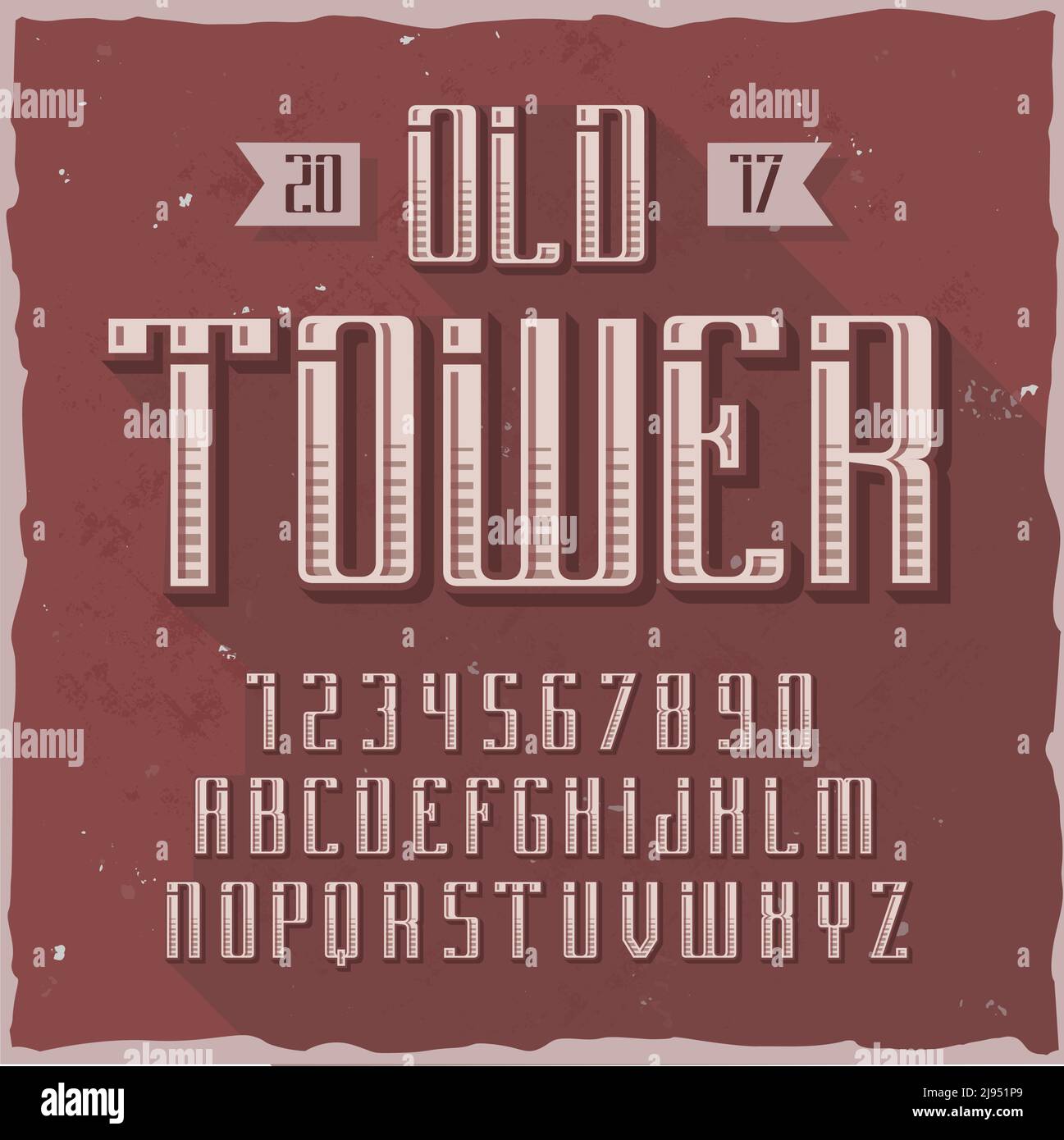 Original label typeface named "Old Tower". Good handcrafted font for ...
