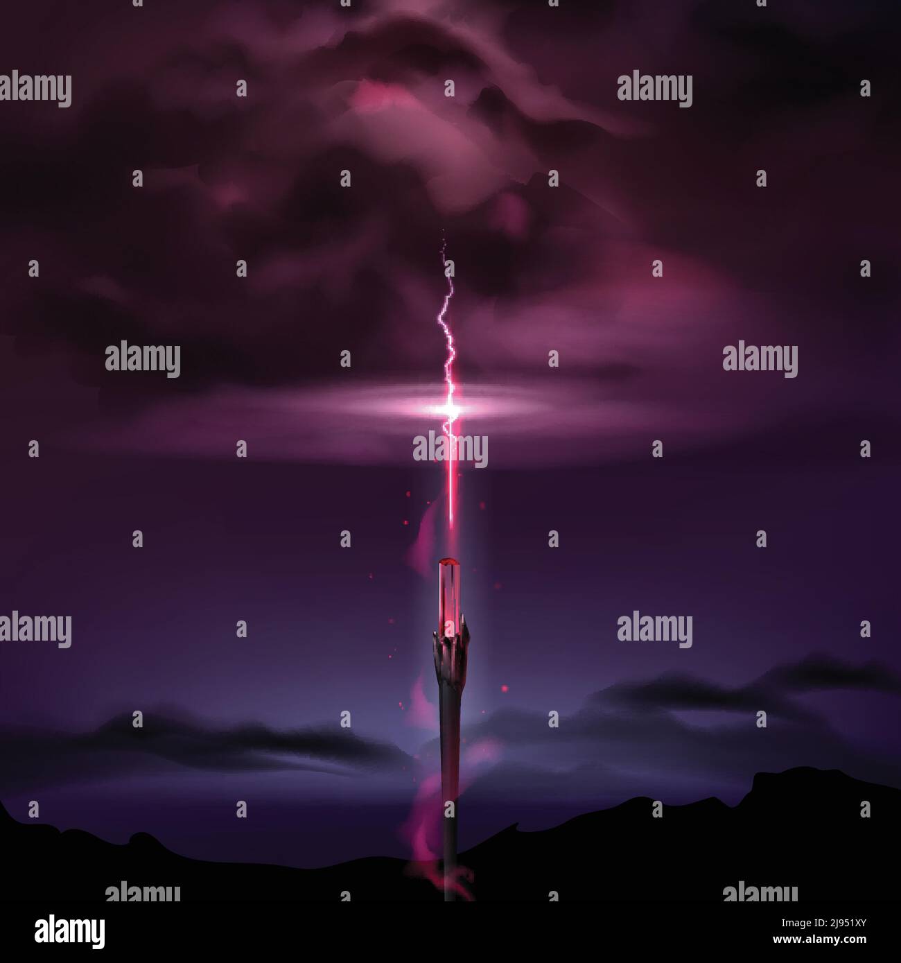 Vector illustration of concept change weather using magic wand on ...