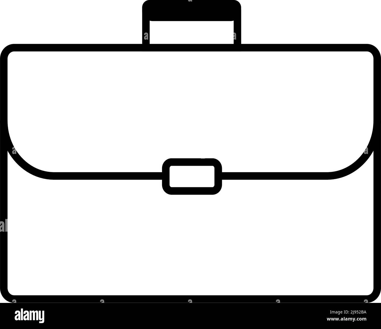 Briefcase icon black line with white backgound. Pixel perfect simple ...