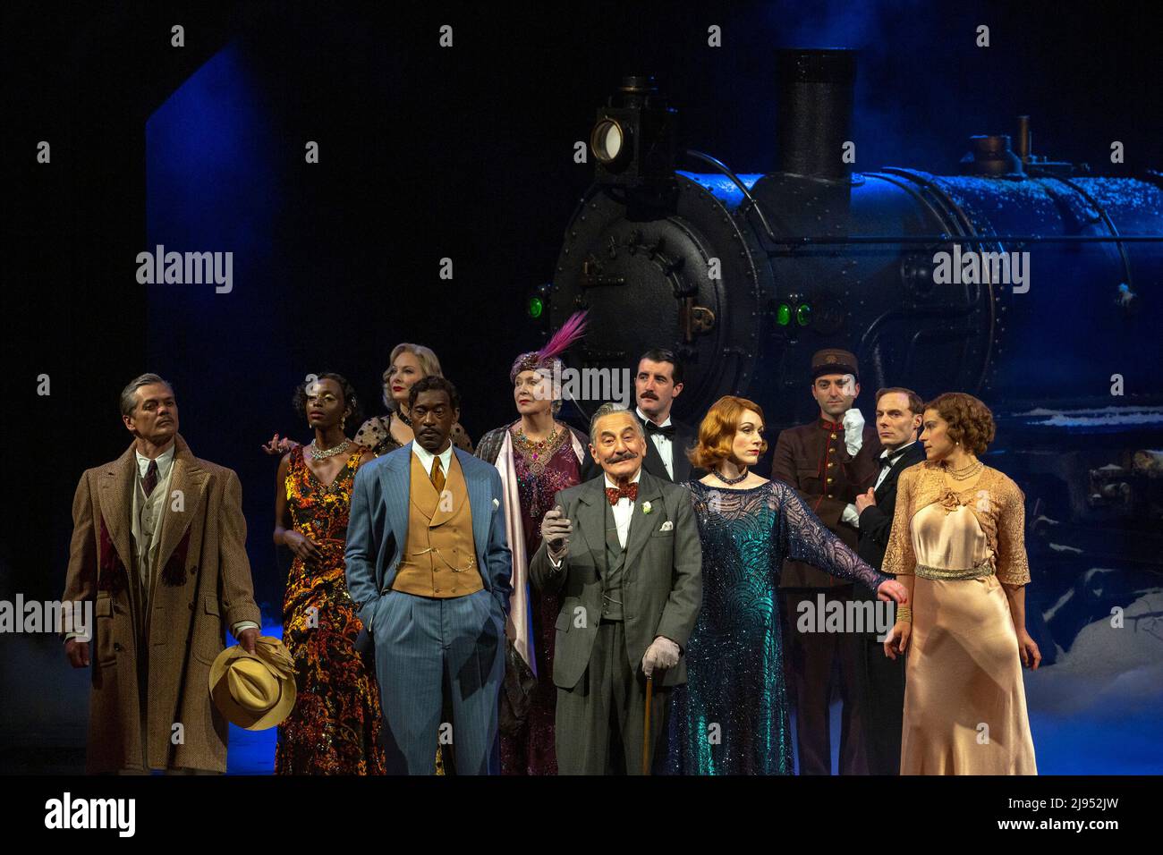 l-r: Timothy Watson (Samuel Ratchett), Taz Munyaneza (Mary Debenham ...