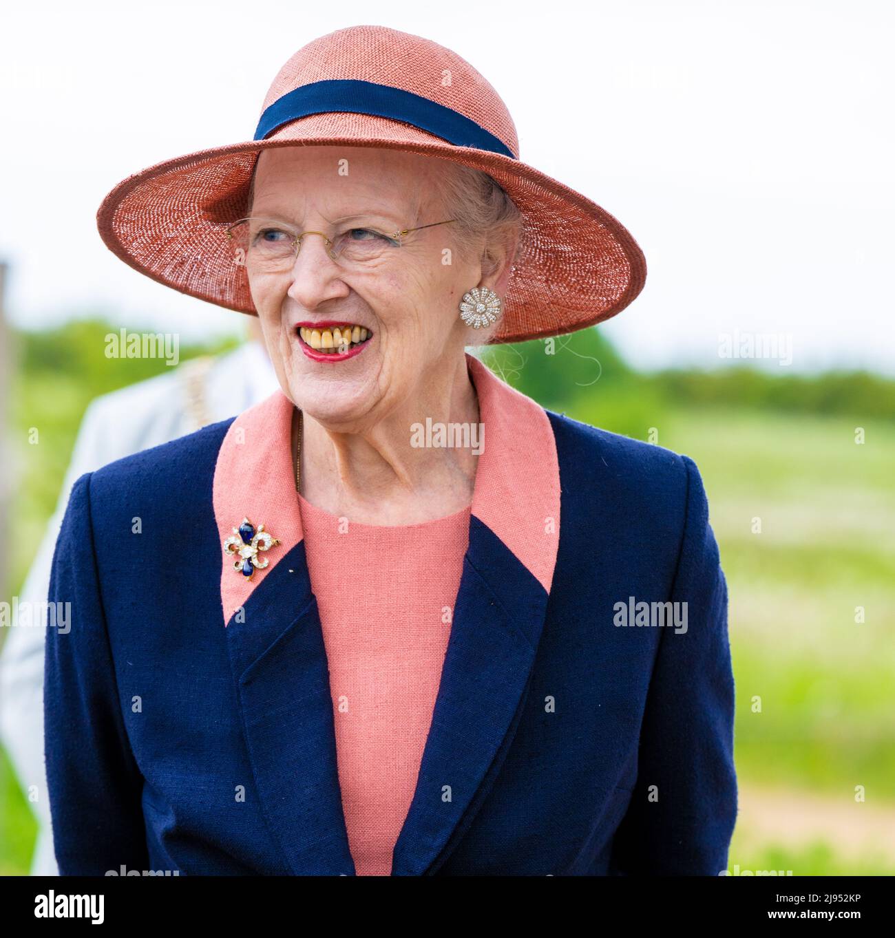Queen Margrethe of Denmark during a visit to Dragor Cityhall, a ...