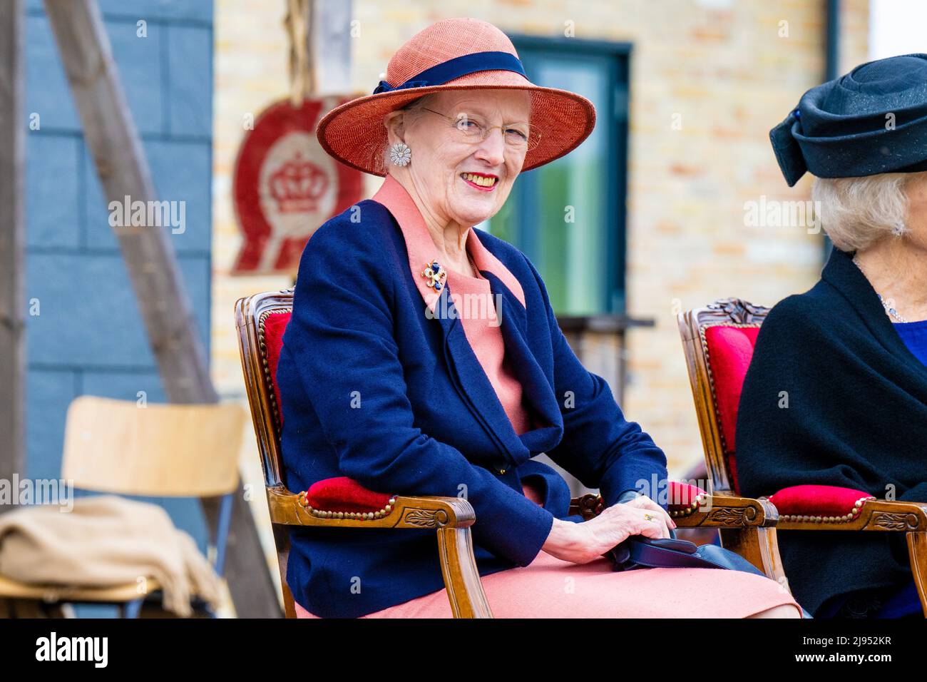 Queen Margrethe of Denmark during a visit to Dragor Cityhall, a ...
